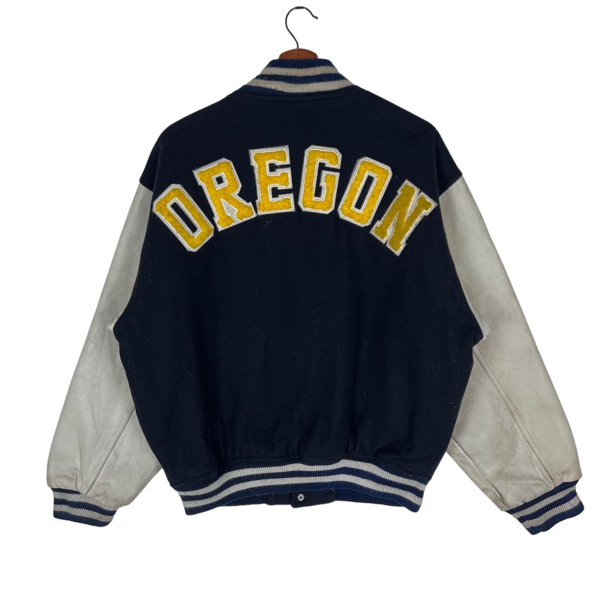 NCAA × Varsity Jacket Vintage Oregon Varsity Jacket | Grailed