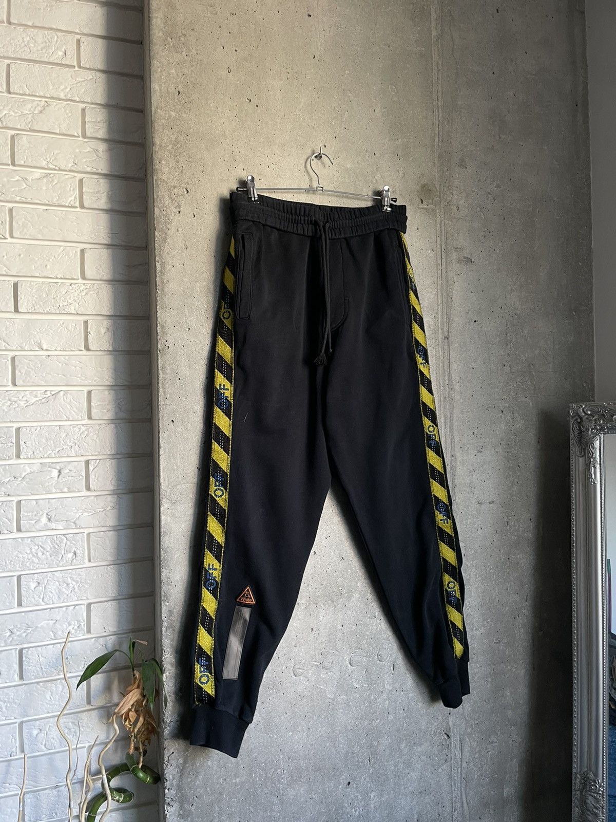 Off-White Vintage Rare Off White Industrial Tape Sweatpants | Grailed