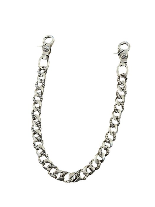 Chrome Hearts Sterling Silver Fancy Cuban Link Long Wallet Chain | Grailed