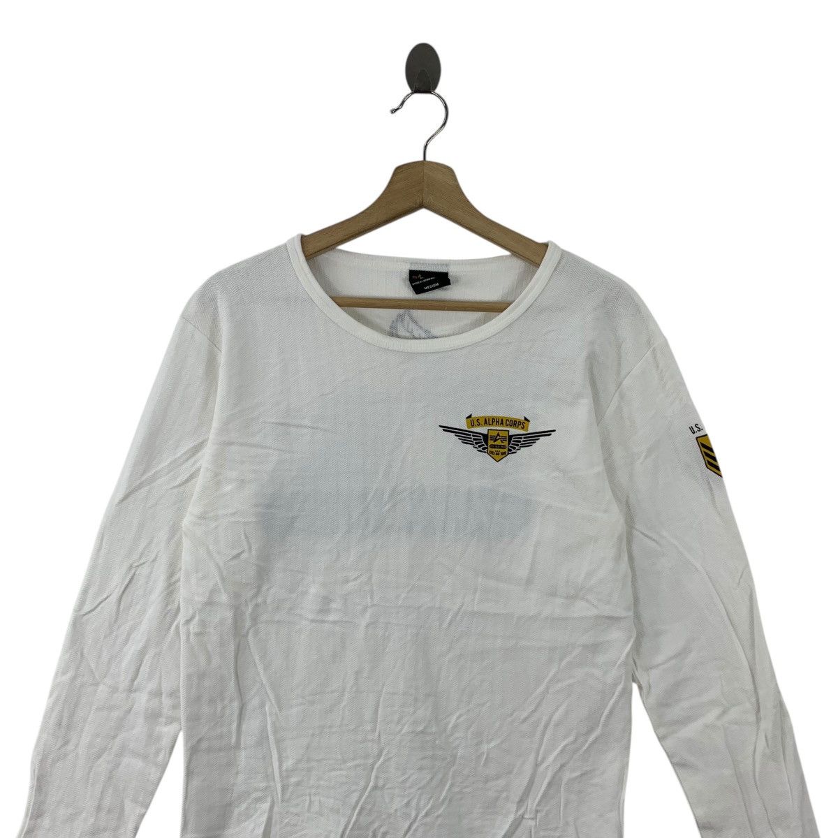 Alpha Industries Vintage ALPHA INDUSTRIES US Alpha Corps Military Tee ...