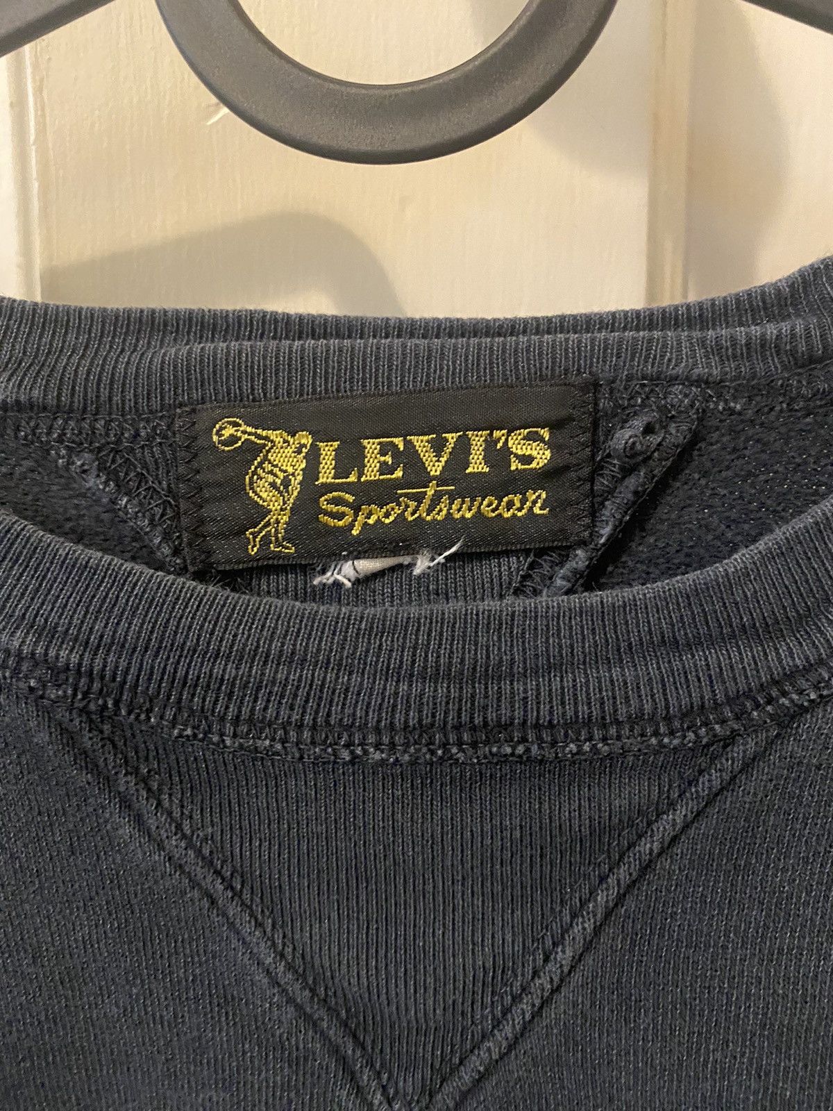 Levi's Vintage Clothing LVC Black Bay Meadows Double-V Crewneck | Grailed
