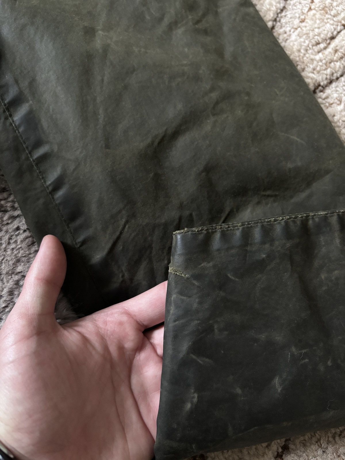 Barbour × Waxed Barbour jacket Border A200 wax coat olive Hunting C46 ...