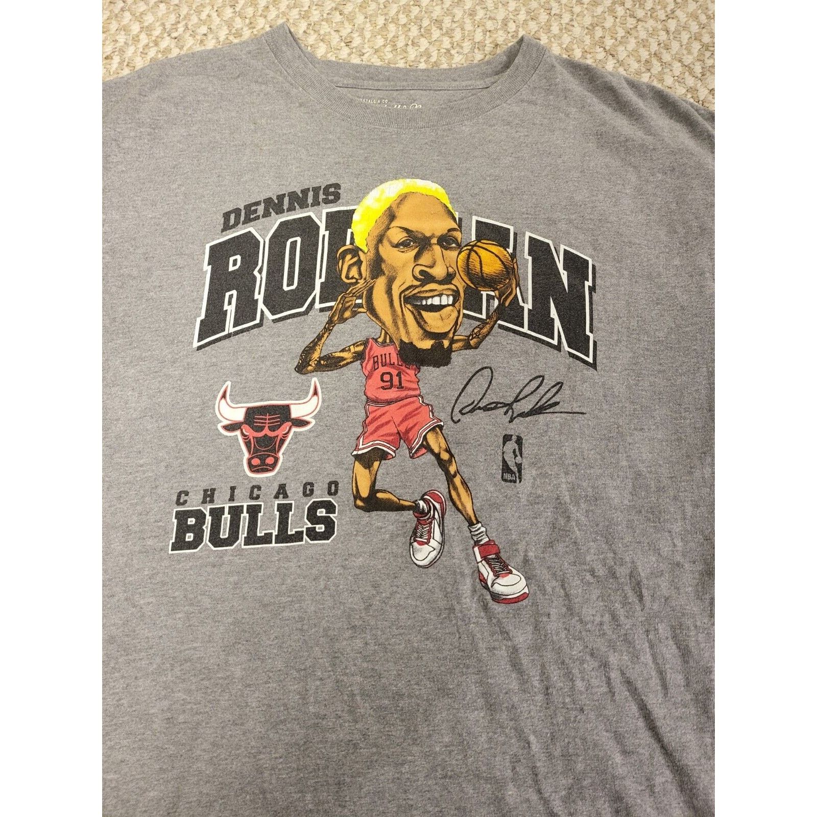 Mitchell & Ness Dennis Rodman Chicago Bulls Mitchell And Ness Short ...
