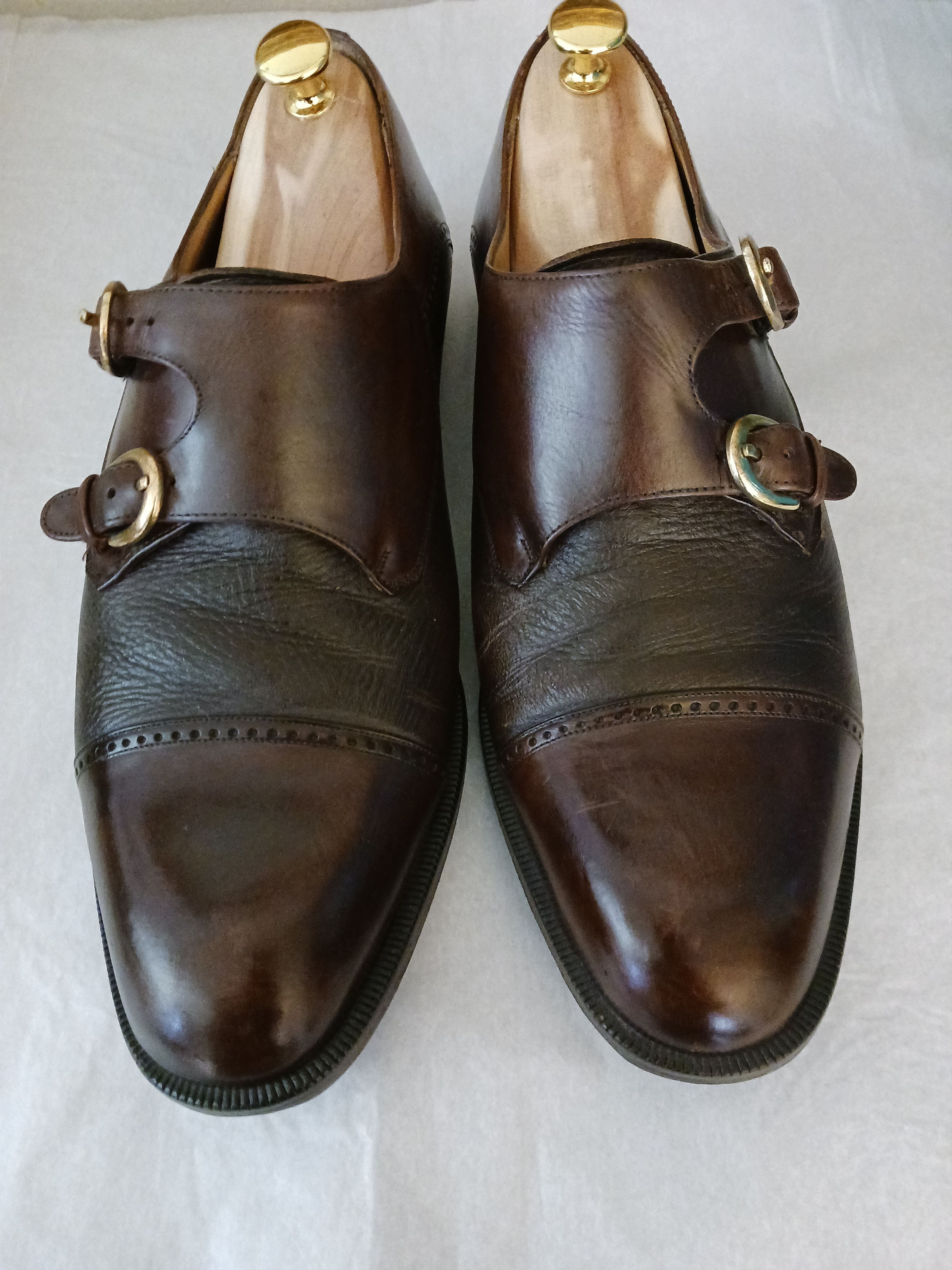 Mezlan 100% Leather Portofino Monk Strap Shoes | Grailed