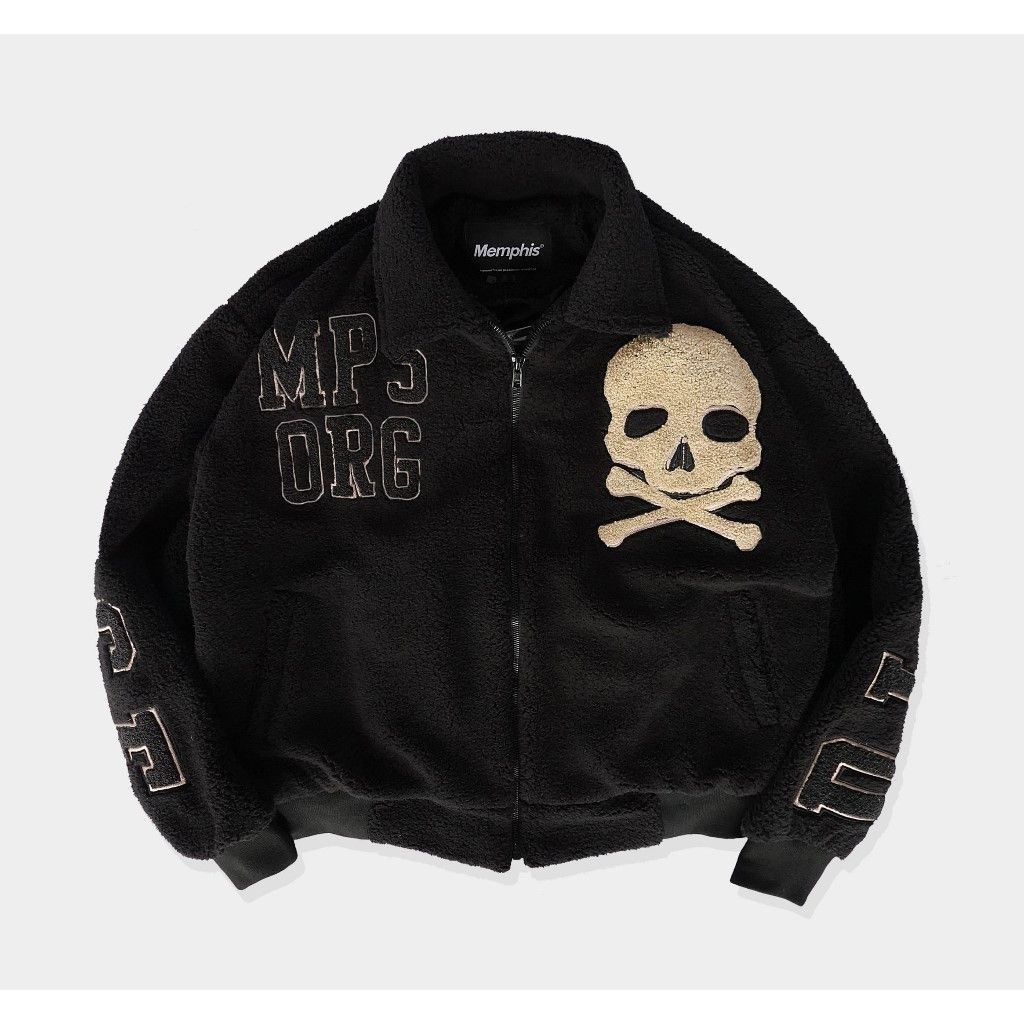 Bomber Jacket × Streetwear × Vintage Sherpa Black Jacket Disasterpiece ...
