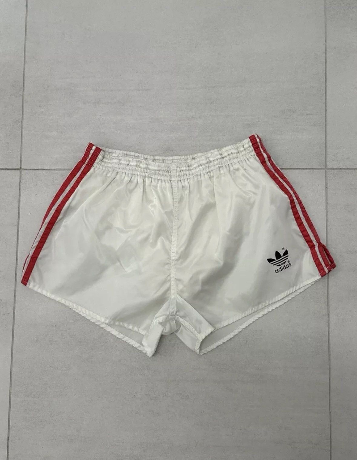Adidas × Vintage Vintage 1980s 80s Adidas Nylon Shiny Glanz Running ...