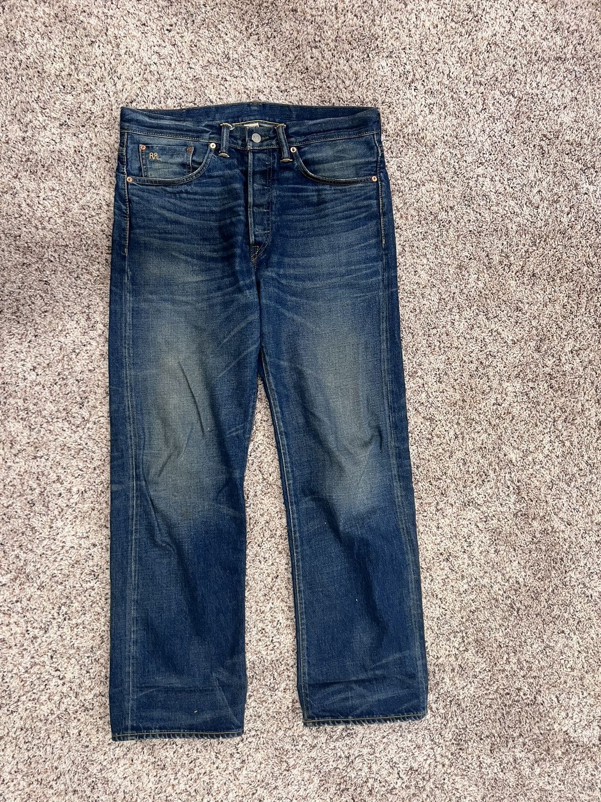 RRL Ralph Lauren Vintage 5 pocket jeans denim grandfalls classic 32/32 | Grailed