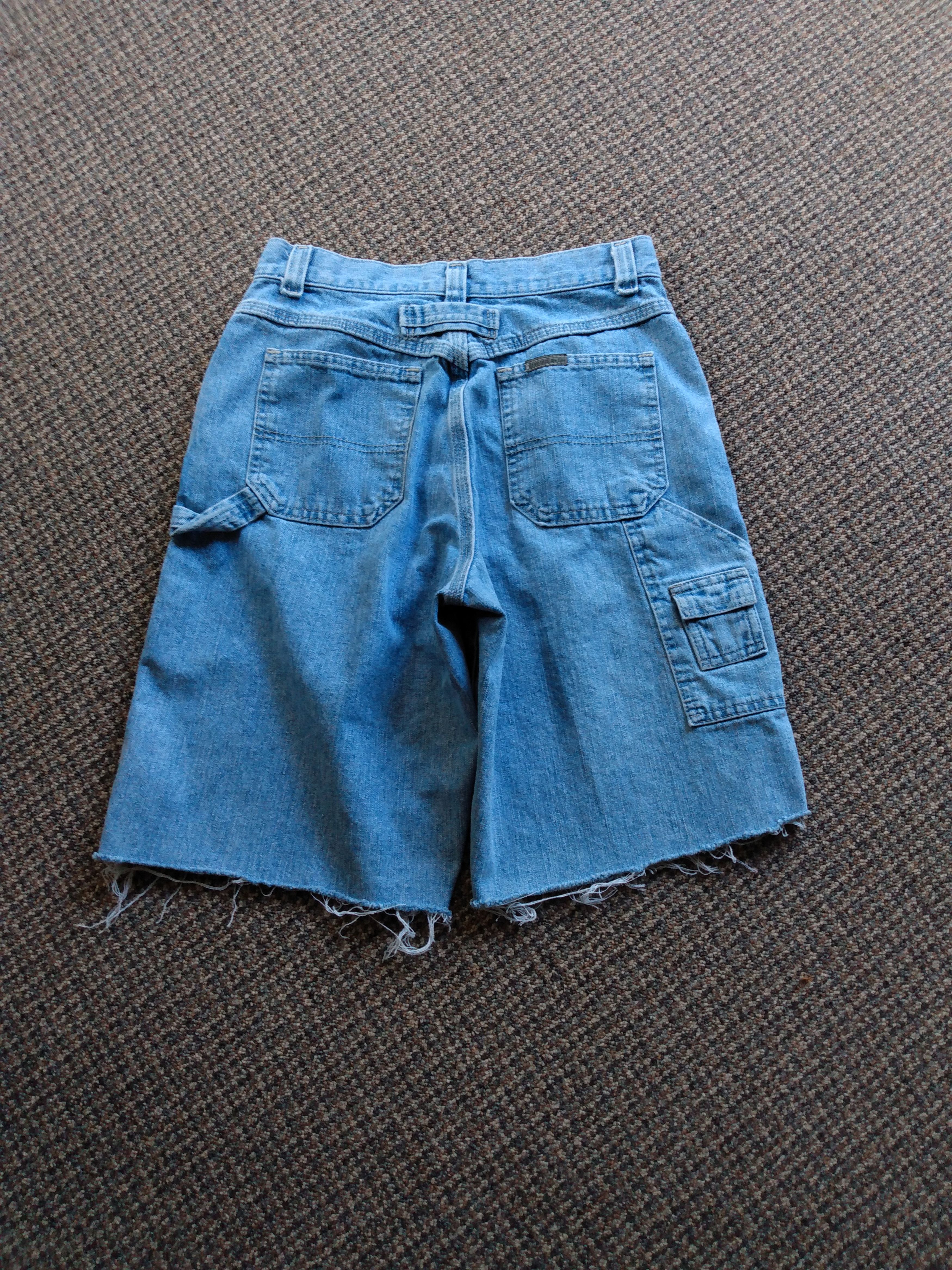 Vintage 90s lee riveted baggy carpenter cargo jorts jnco cyber rave ...