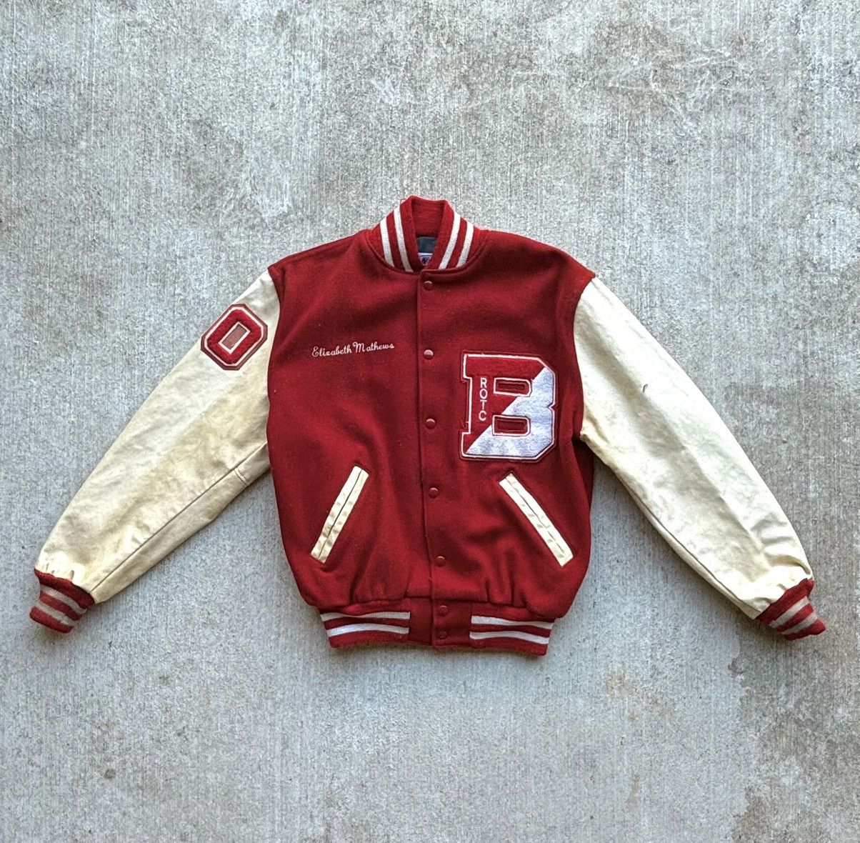 Made In Usa × Varsity Jacket × Vintage Vintage Neff ROTC Leather ...