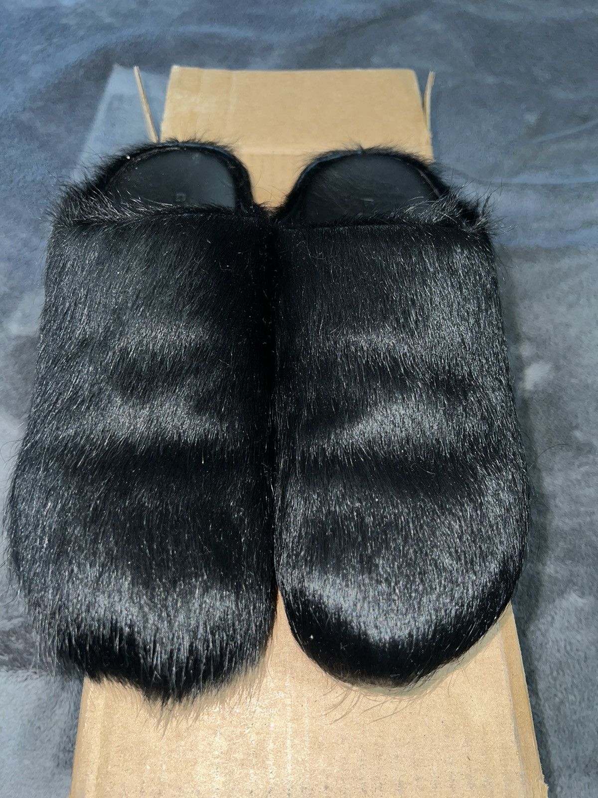 Marni Marni fur slides | Grailed