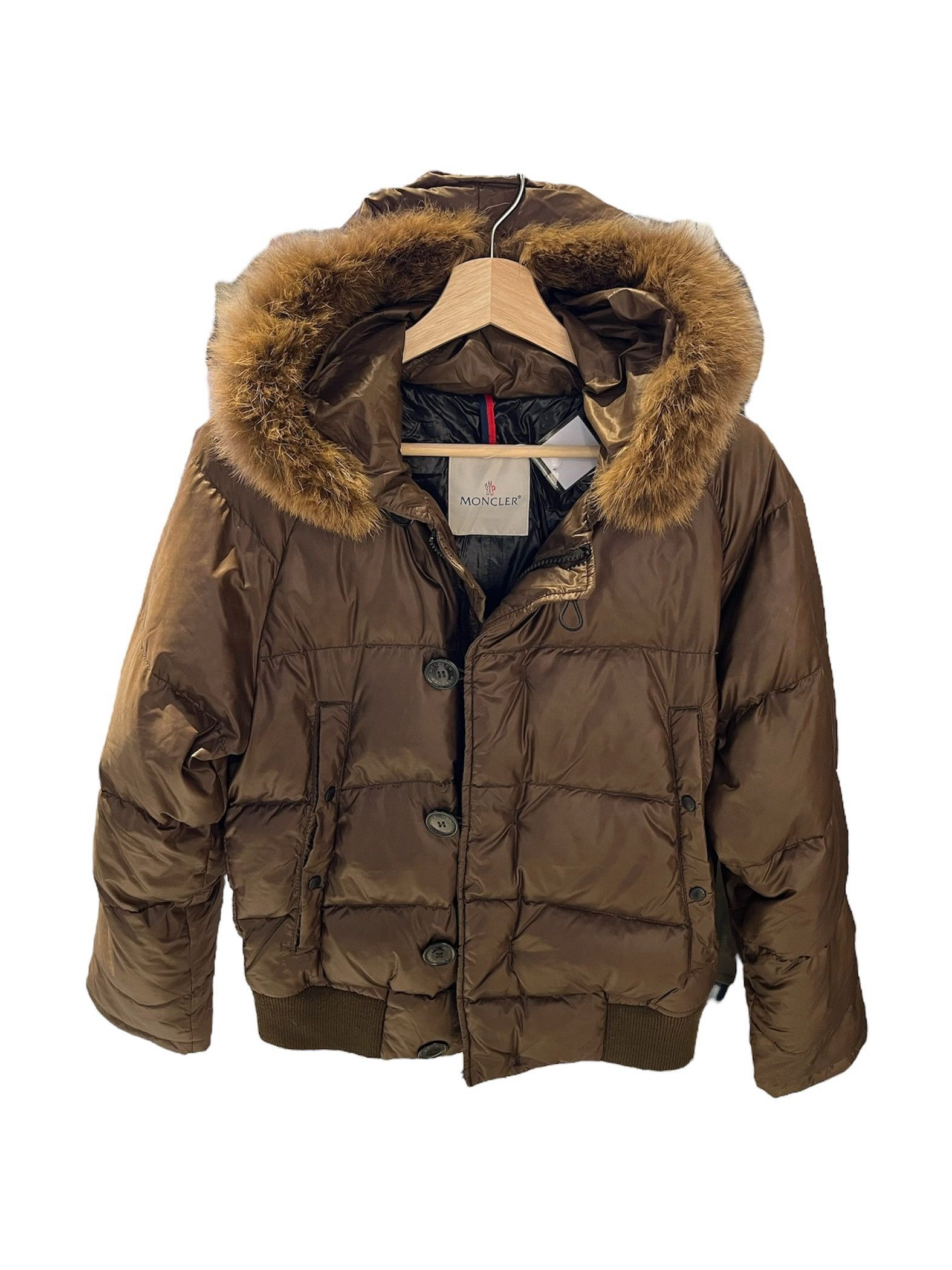 Moncler × Vintage Moncler Puffer Fur Hood Jacket | Grailed