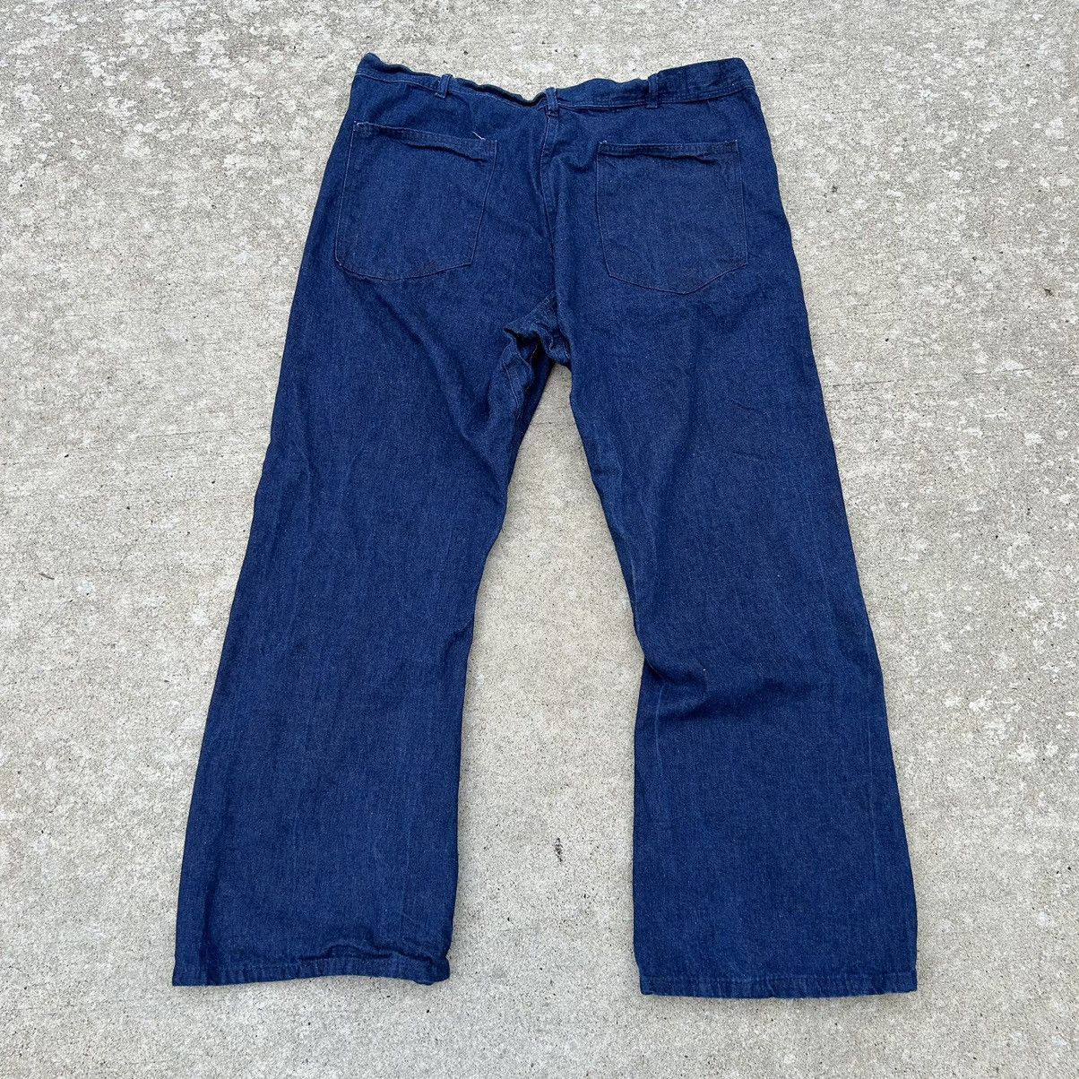 Vintage Vintage 70s US Navy Seafarer Bell Bottom Blue Denim Jeans | Grailed