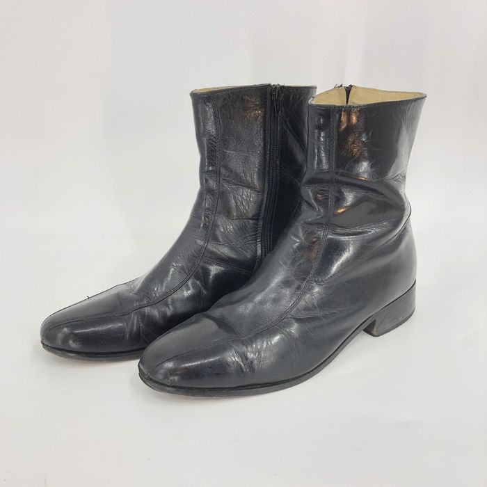 Vintage Black Leather Chelsea Ankle Boots Beatles Retro 70s Disco | Grailed