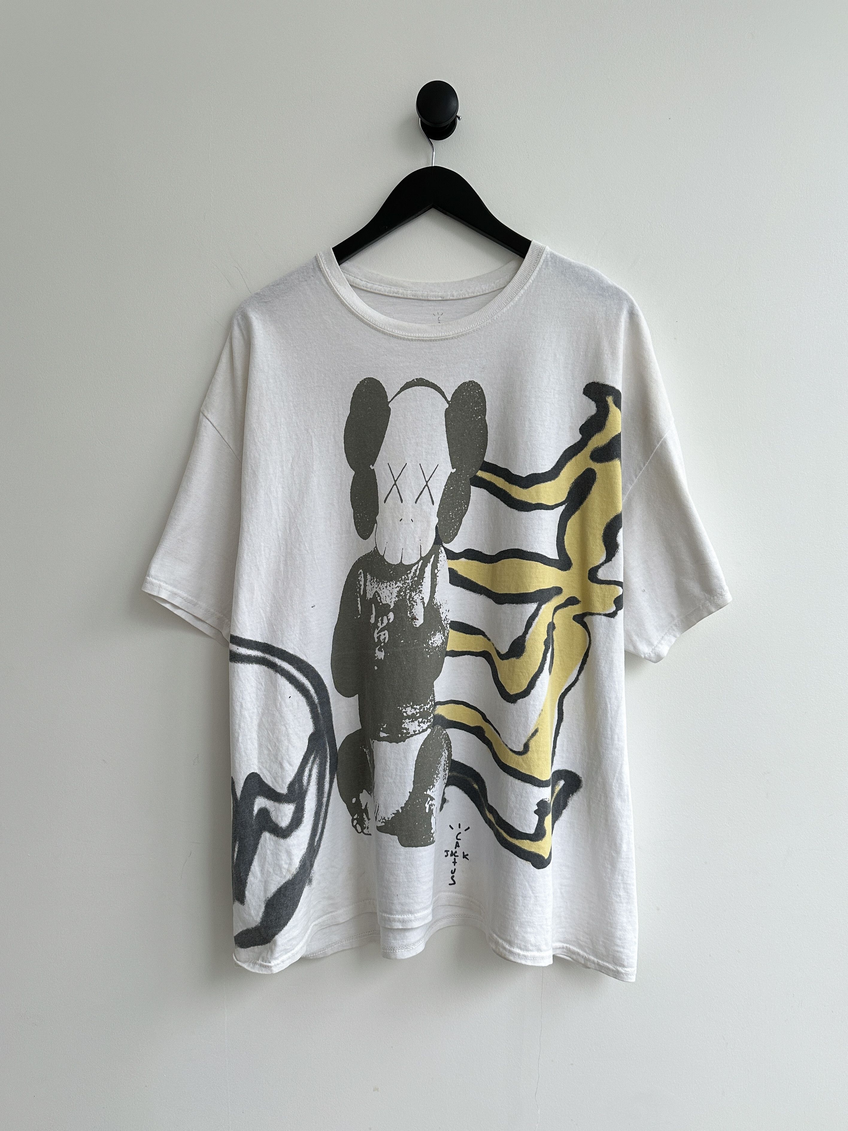 Travis Scott Travis Scott Cactus Jack + Kaws For Kaws Tee 'Aged Yellow ...