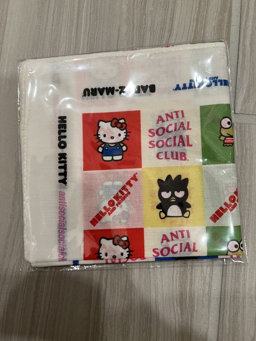 Anti Social Social Club Hello Kitty and Friends x ASSC White Bandana ...