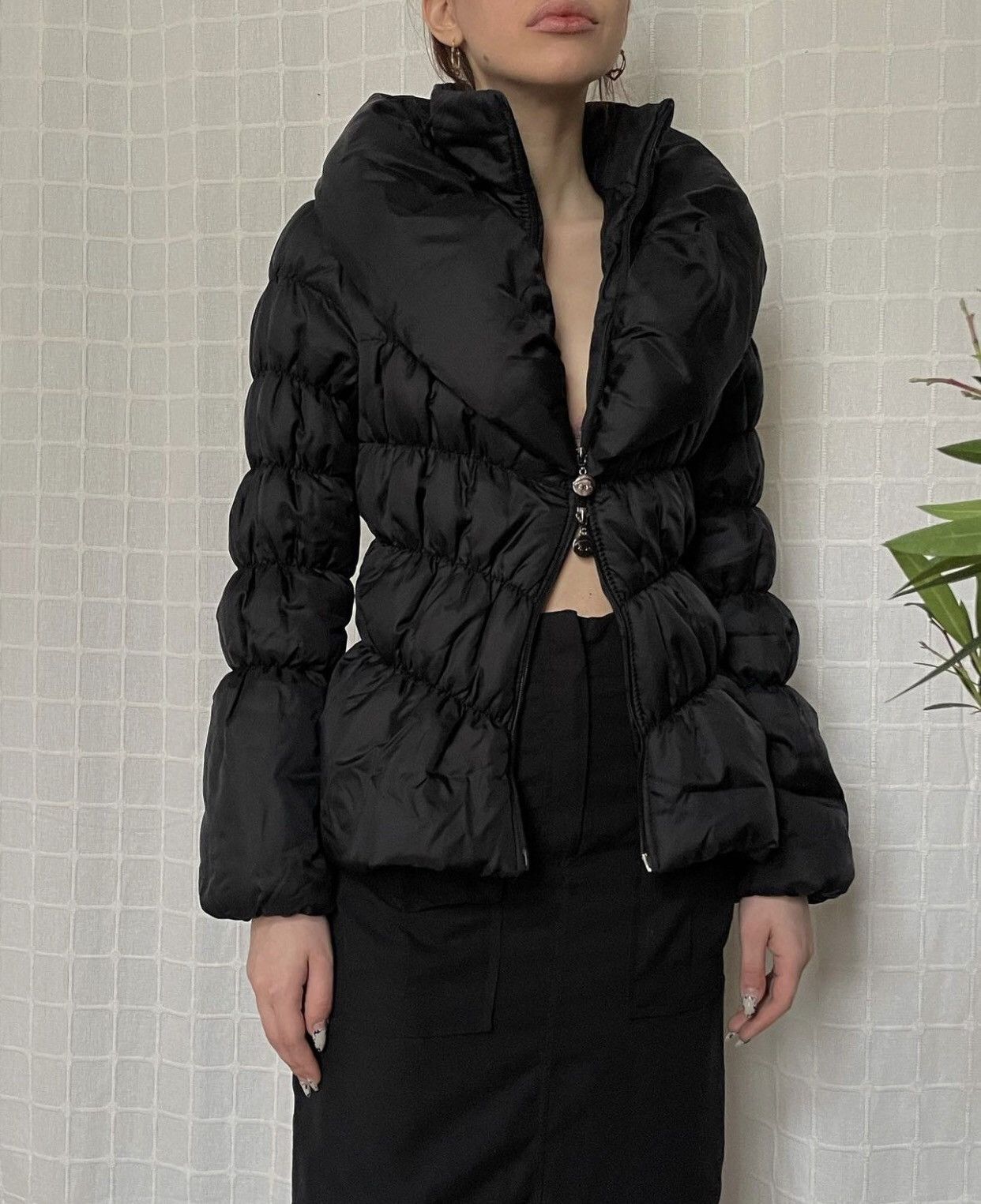 Designer × Japanese Brand × Streetwear Black puffer jacket made in ...