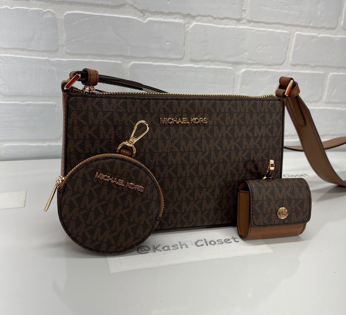 Michael Kors Michael Kors Tech Attach Crossbody Small Jet Set Travel MK ...