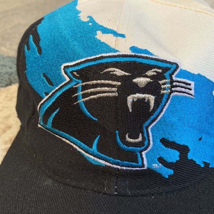 Vintage Vtg 90s Carolina Panthers Logo Athletic Splash Snapback Hat ...