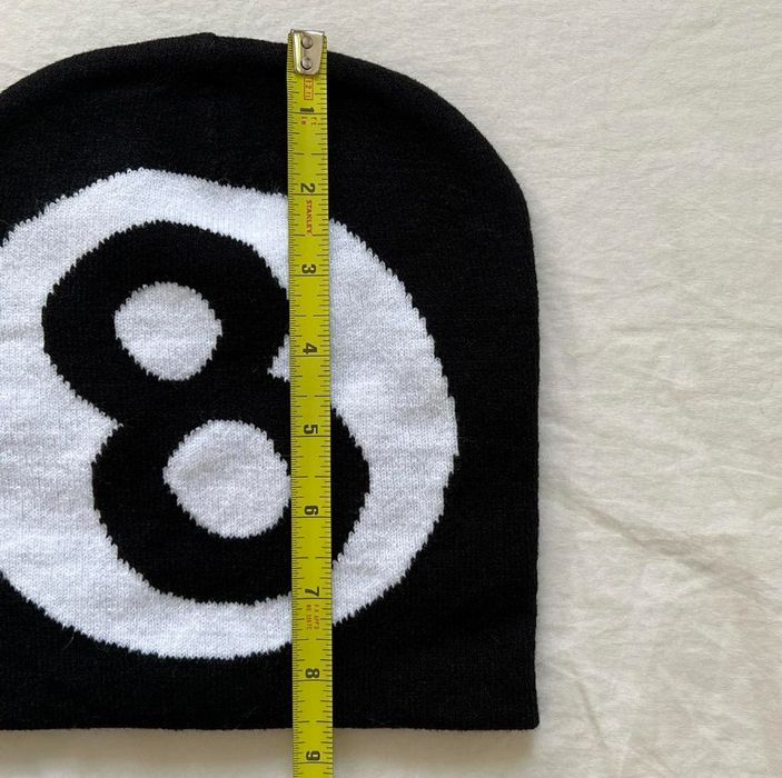 Designer Y2K 2000s grunge black classic 8 ball beanie | Grailed