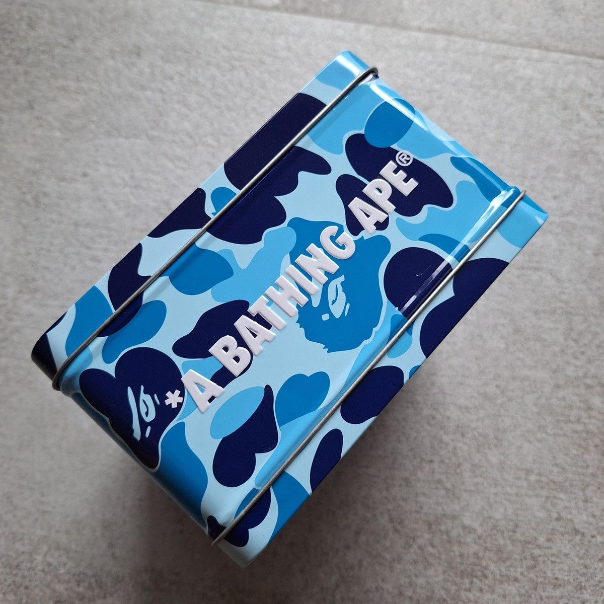 Bape A Bathing Ape BAPE VIP ABC Camo Storage Lunch Tin Box | Grailed
