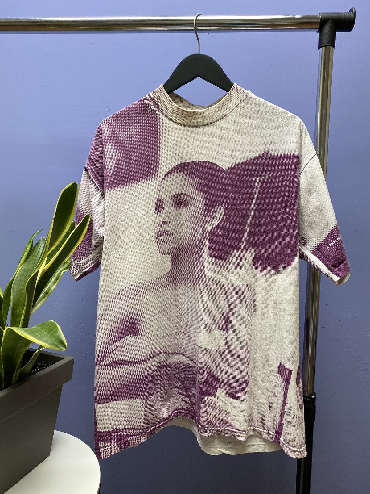 Vintage Vintage 1993 Sierra Teez Girl Portrait Allover Print Tee | Grailed