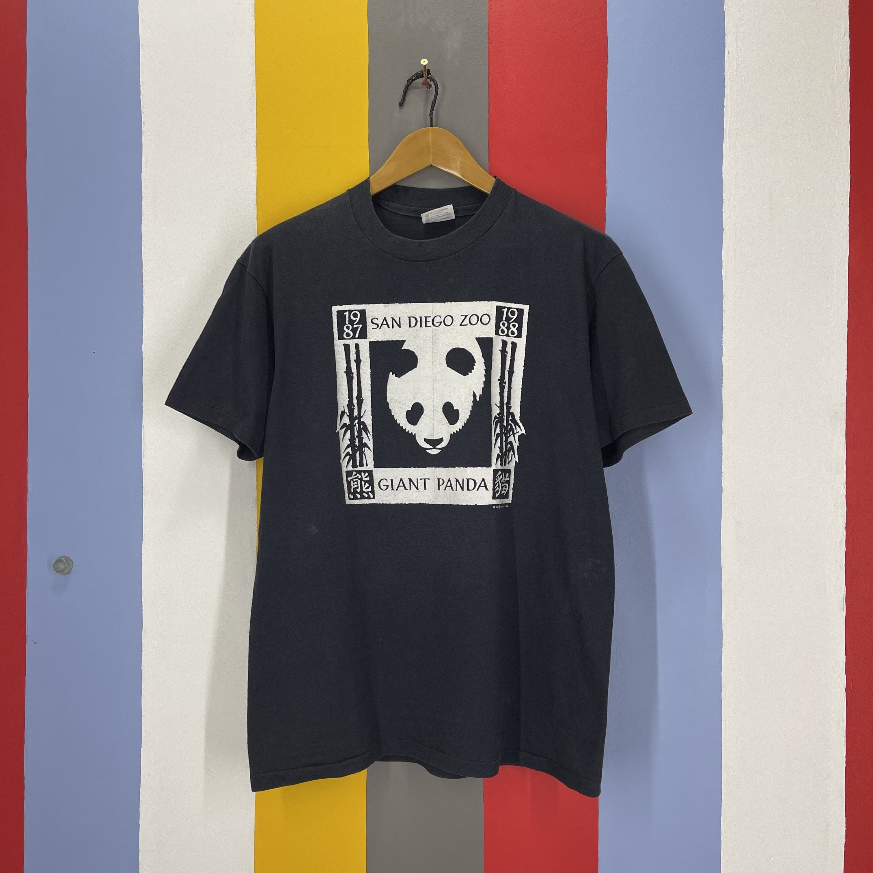 Animal Tee × Hanes × Made In Usa 1987 SAN DIEGO ZOO GIANT PANDA Crew ...