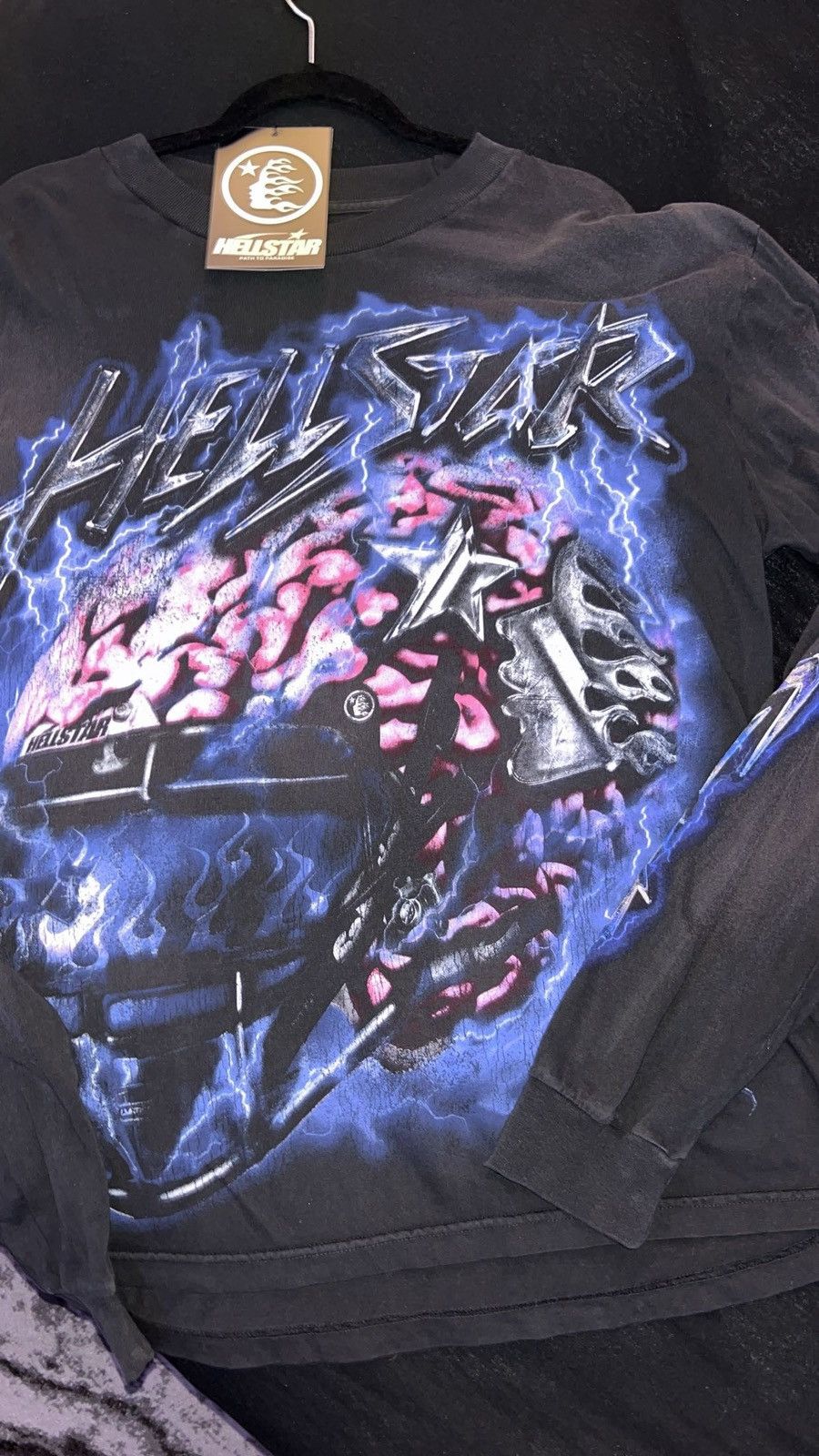 HELLSTAR Hellstar Capsule 10 Powered by the star brain long sleeve | Grailed