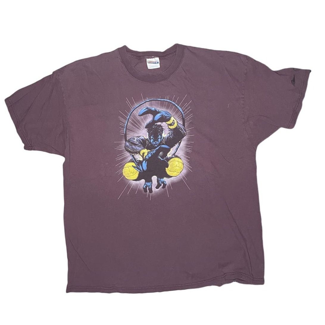 Hanes Rare Vintage Graphitti Marvel X-Men Nightcrawler Shirt | Grailed