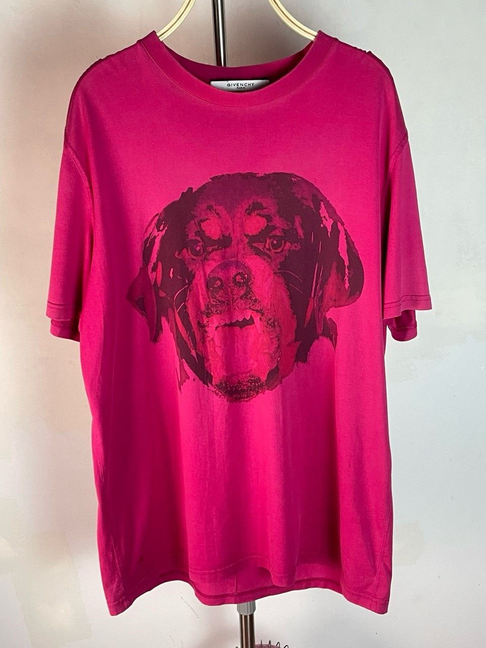Givenchy Givenchy Rottweiler Pink T Shirt Oversized S Oversized | Grailed