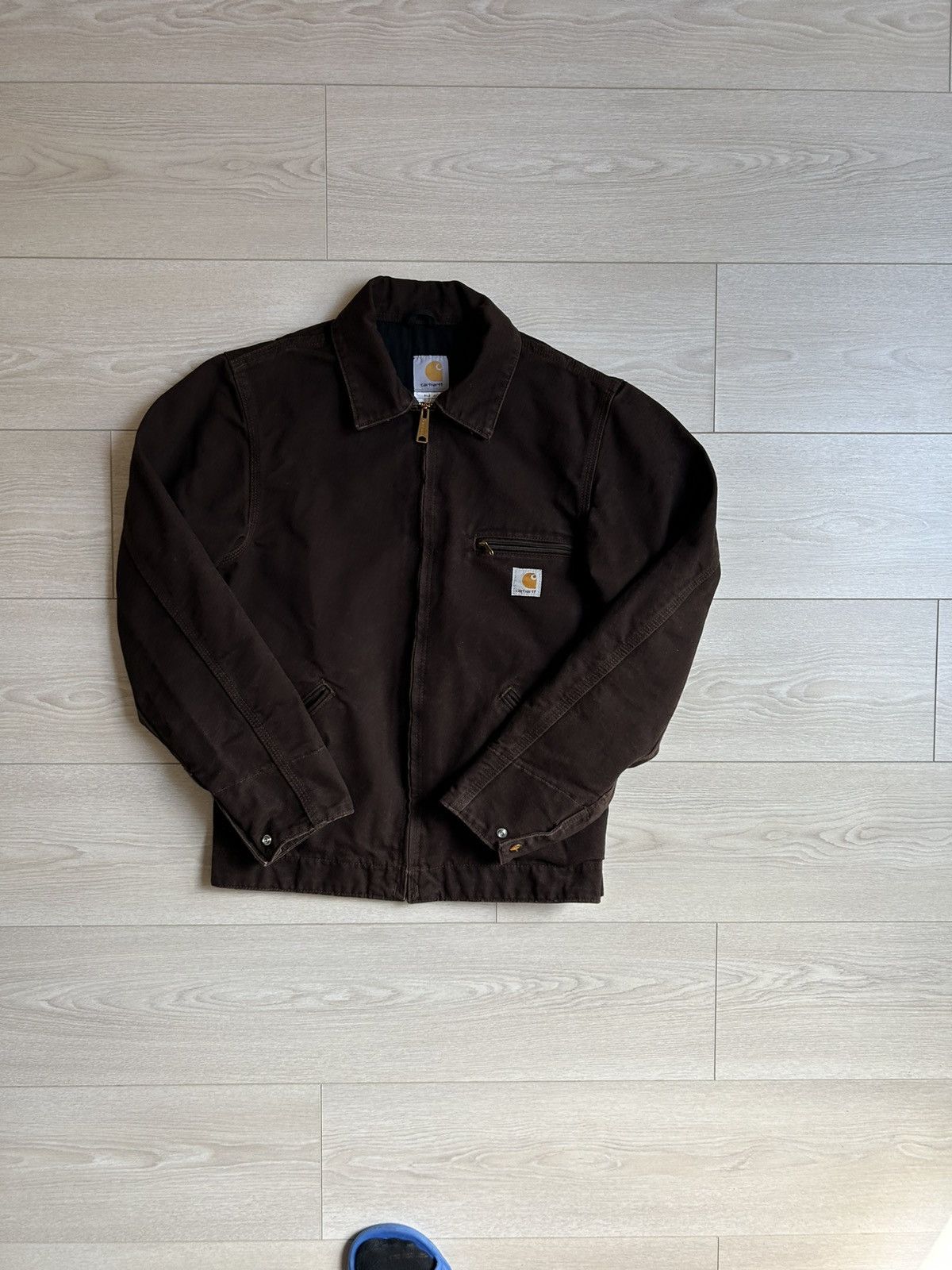 Vintage Carhartt 90s Mocha Detorit Jacket EJ196 | Grailed
