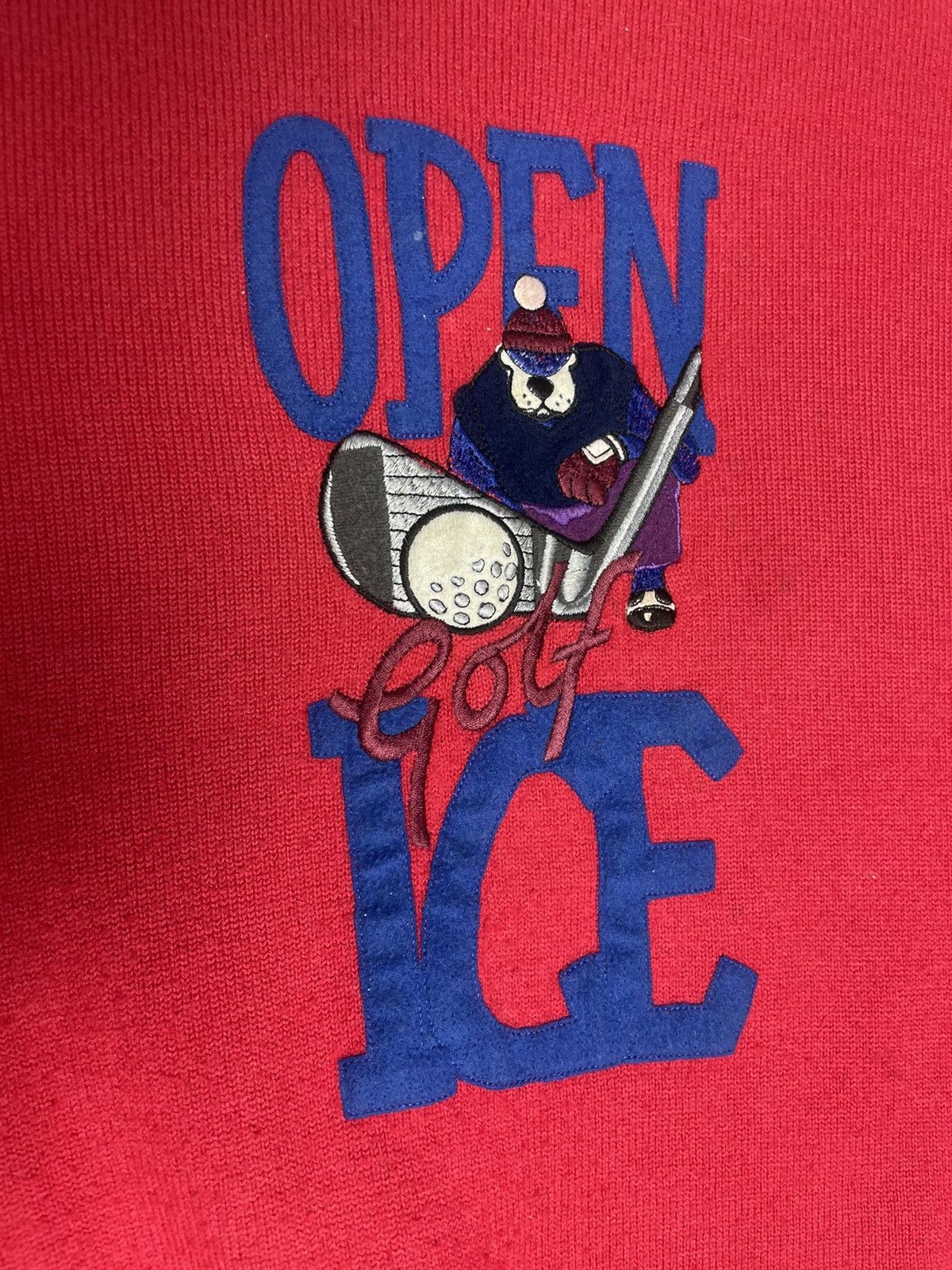 Iceberg × Vintage Red Iceberg History sweatshirt goofy open ice Mickey ...