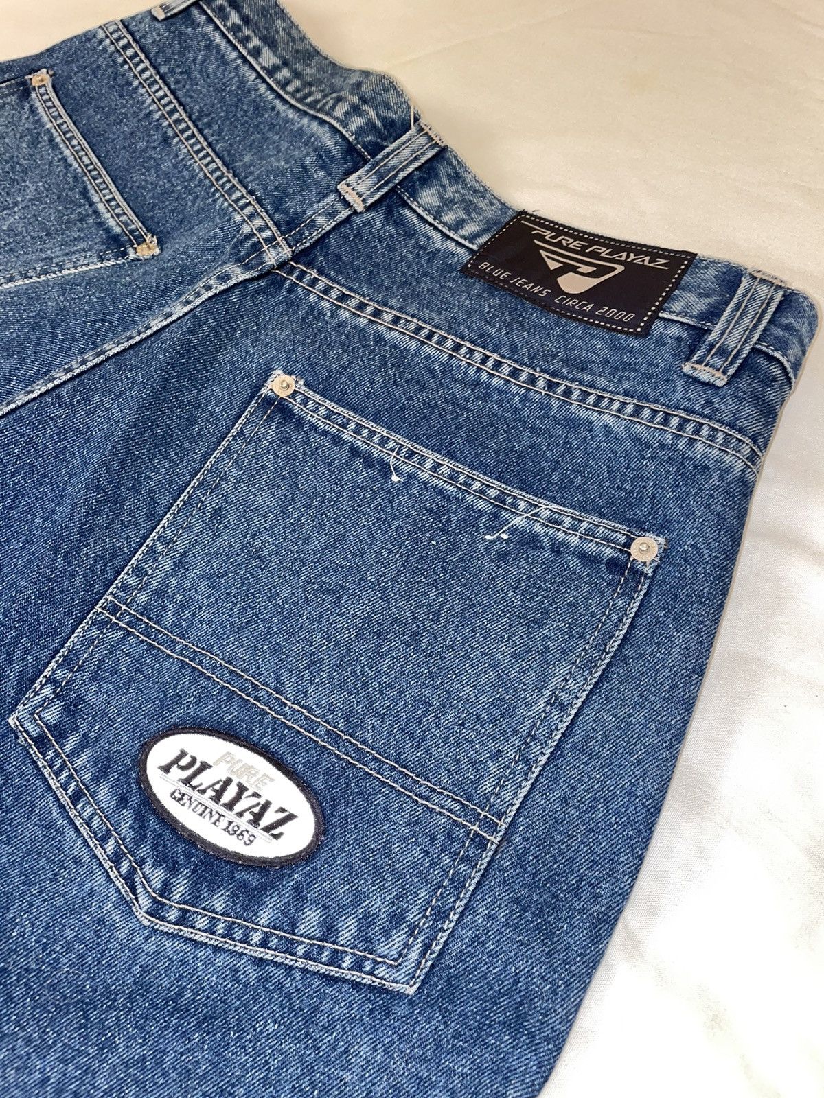 Vintage Rare Pure Playaz Circa 2000 Blue Jeans | Grailed