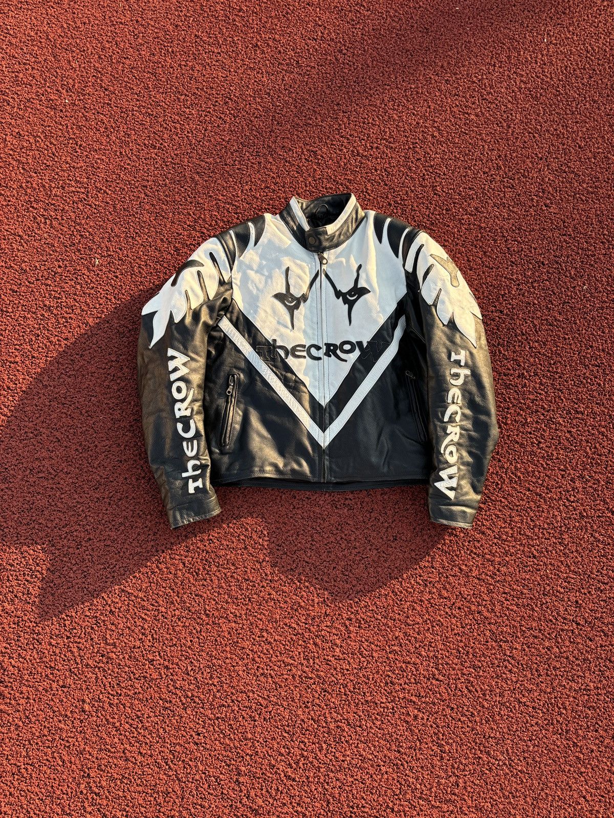 Leather Jacket × Racing × Vintage The Crow Leather Motorcycle Jacket ...