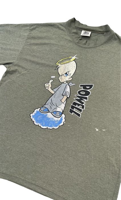 Vintage Vintage x Rare 90s Powell Peralta Angel Boy Stussy T Shirt ...