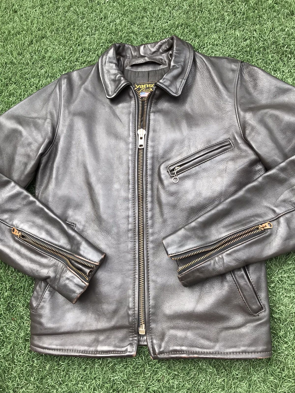 Leather Jacket × Made In Usa × Vanson Leathers Vintage Vanson Leather ...
