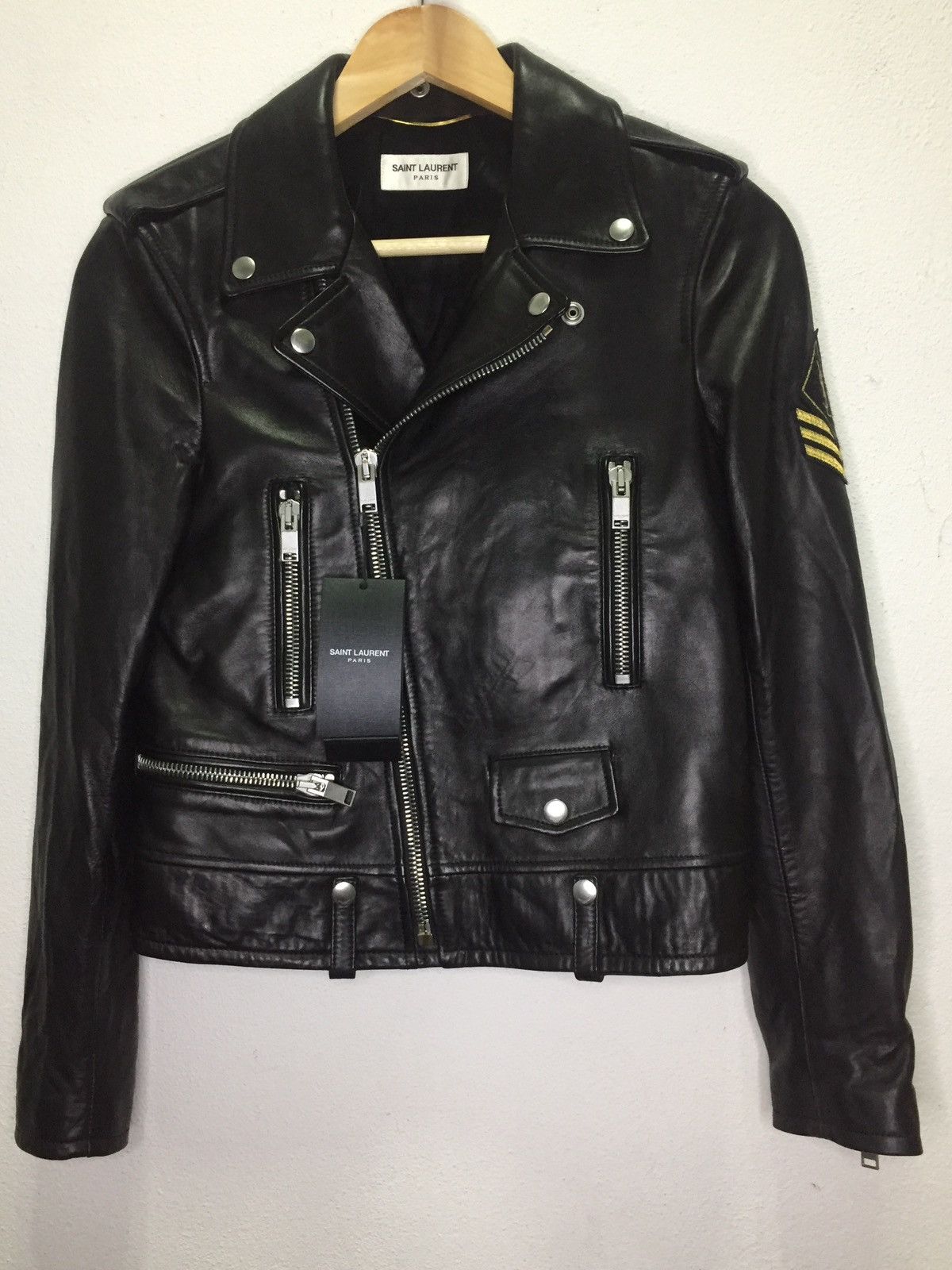 Hedi Slimane × Saint Laurent Paris FW17 Saint Laurent Leather Biker ...