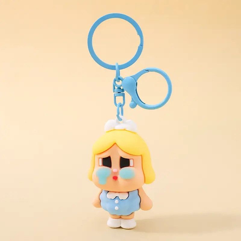 1 POPMART Crybaby Crying Again Figures Keychain - Yellow | Grailed