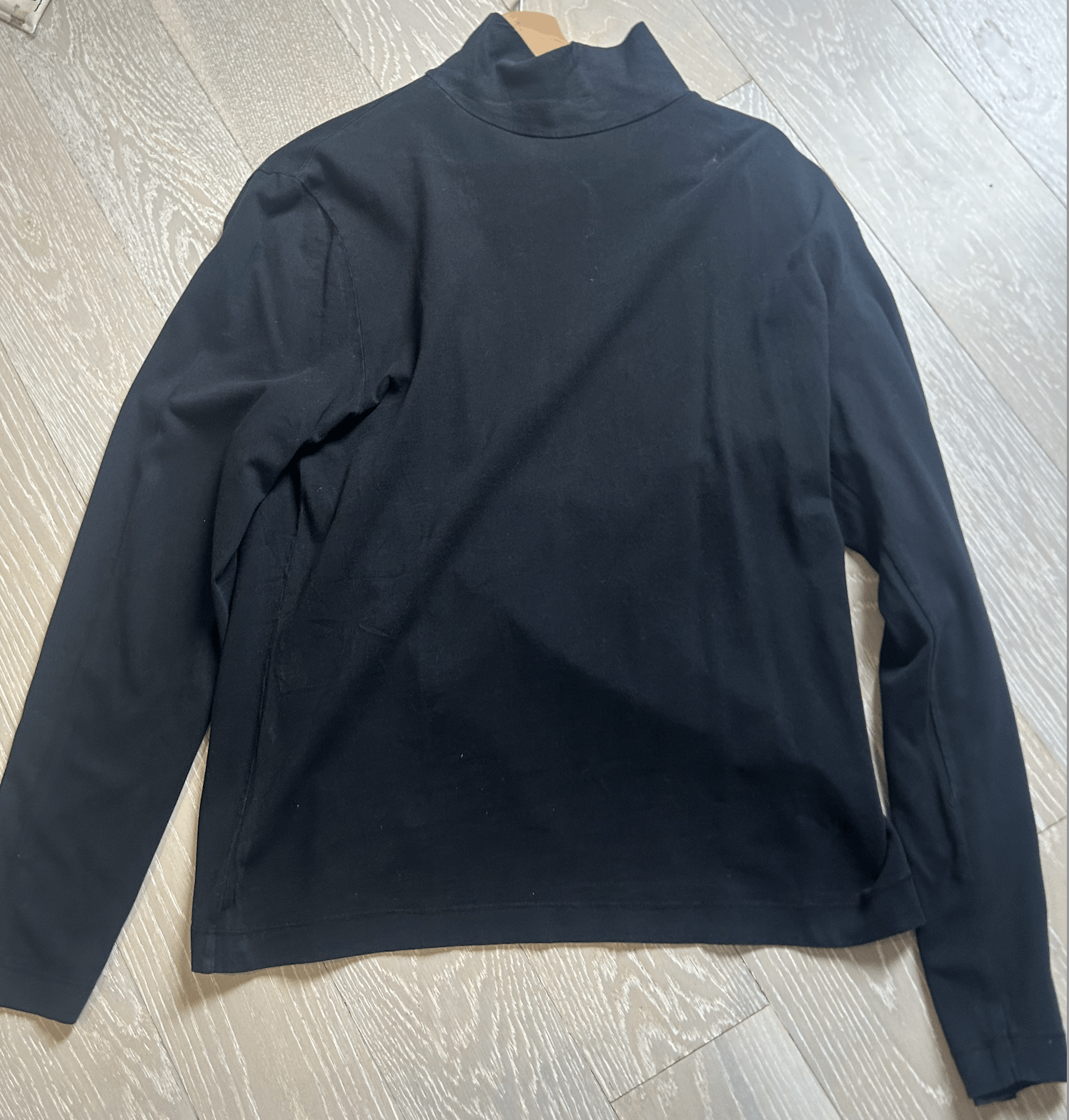 Our Legacy OUR LEGACY SPLASH TURTLENECK WASHED BLACK ARMY JERSEY MENS ...