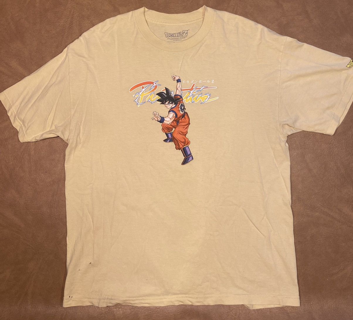 Primitive Primitive Dragon Ball Z Goku Tee XL Banana Yellow Japanese ...