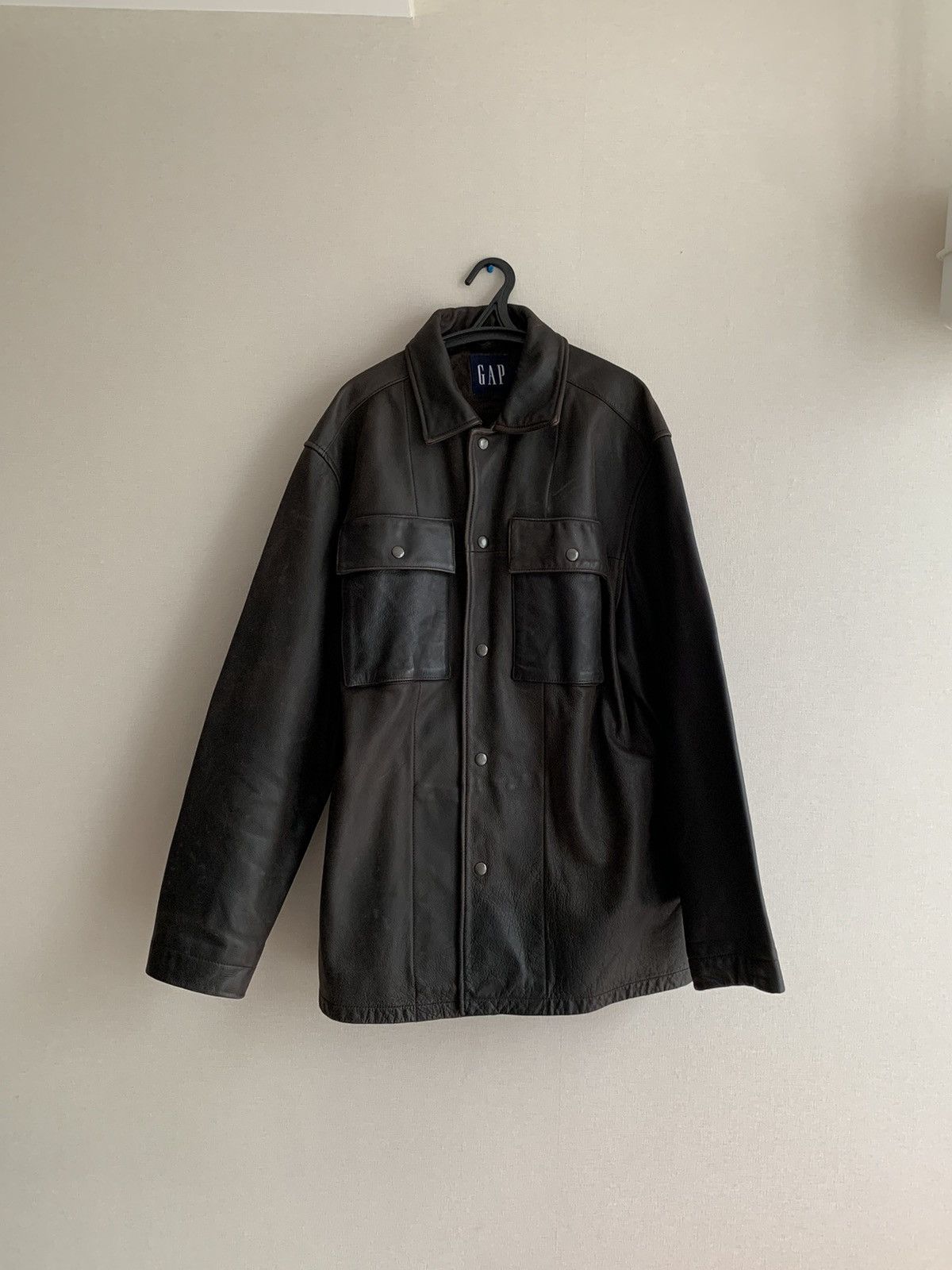 Gap × Rare × Vintage Rare🔥 Vintage Gap Leather Jacket | Grailed