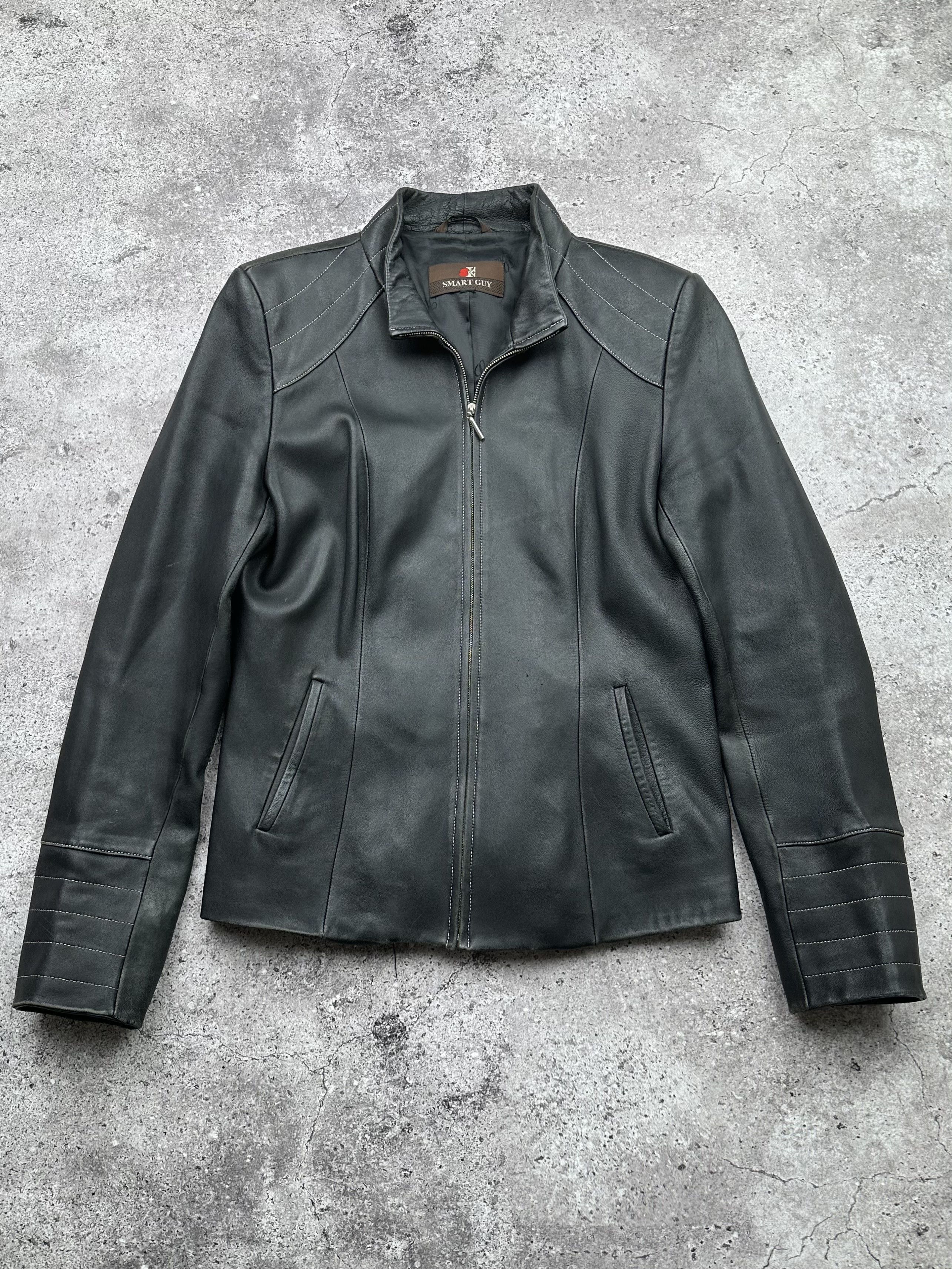 Avant Garde × Japanese Brand × Leather Jacket Vintage Leather Jacket ...