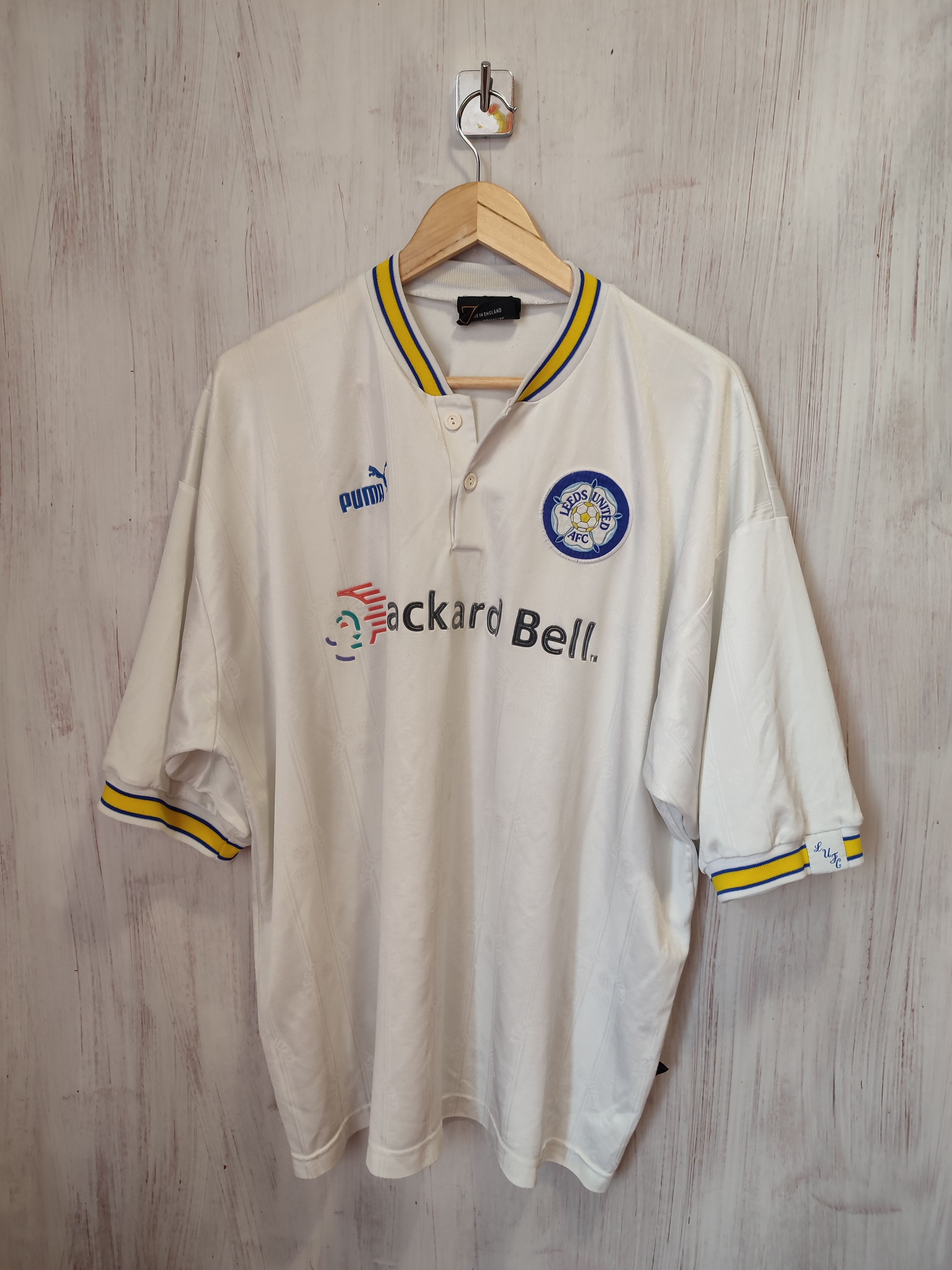 Puma × Soccer Jersey × Vintage Leeds United 1996 1997 1999 home shirt ...