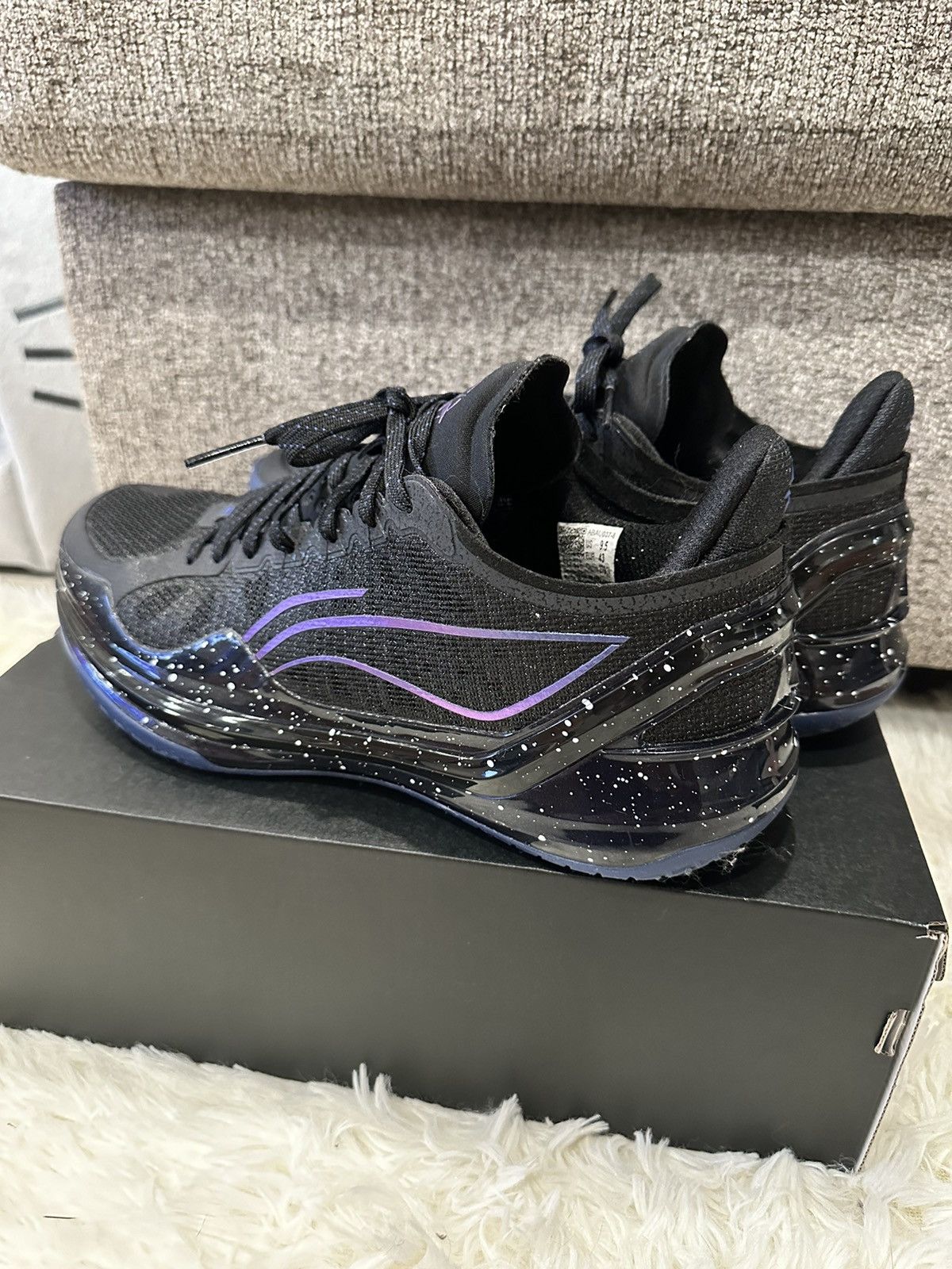 Li Ning Li Ning Liren 4 v2 Obsidian Black Galaxy | Grailed