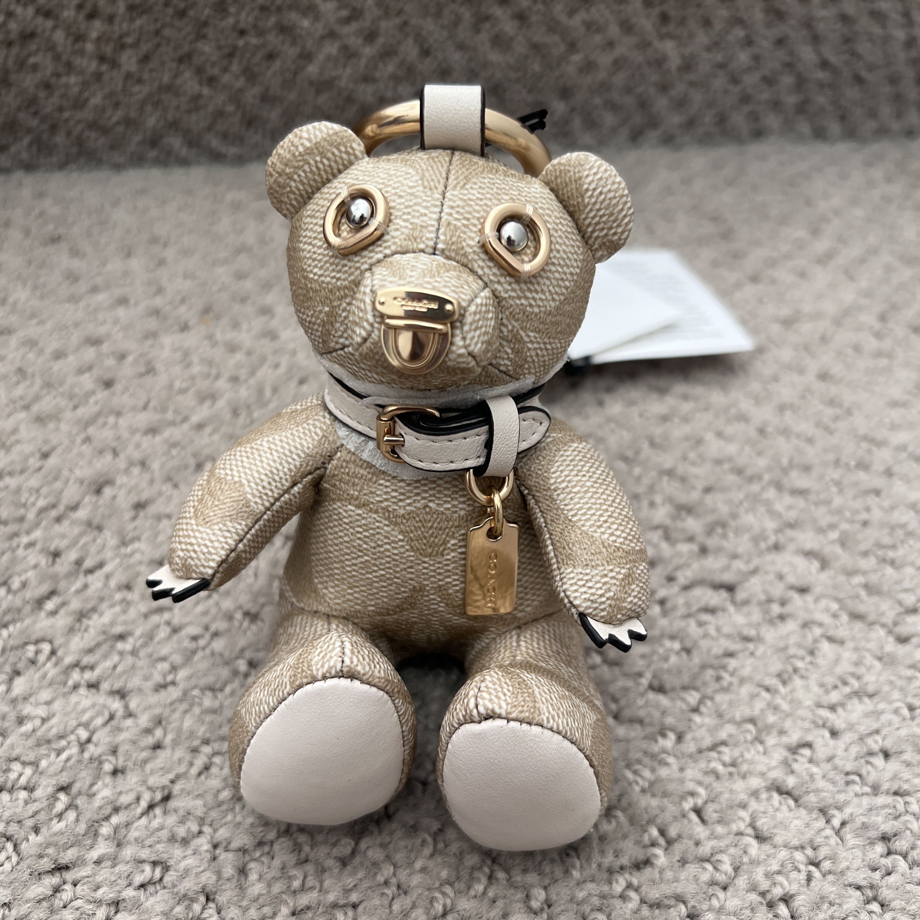 Coach coach Bear Bag Charm In Signature Canvas ci012 | Grailed