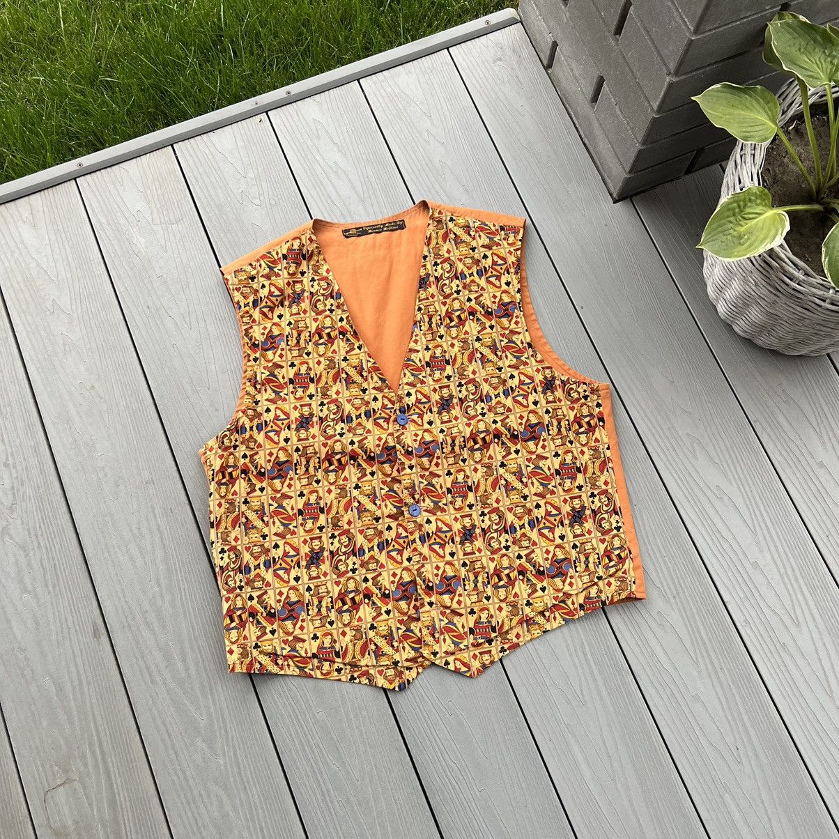 Vintage Vintage England Las Vegas Waistcoat Vest Playing Cards | Grailed