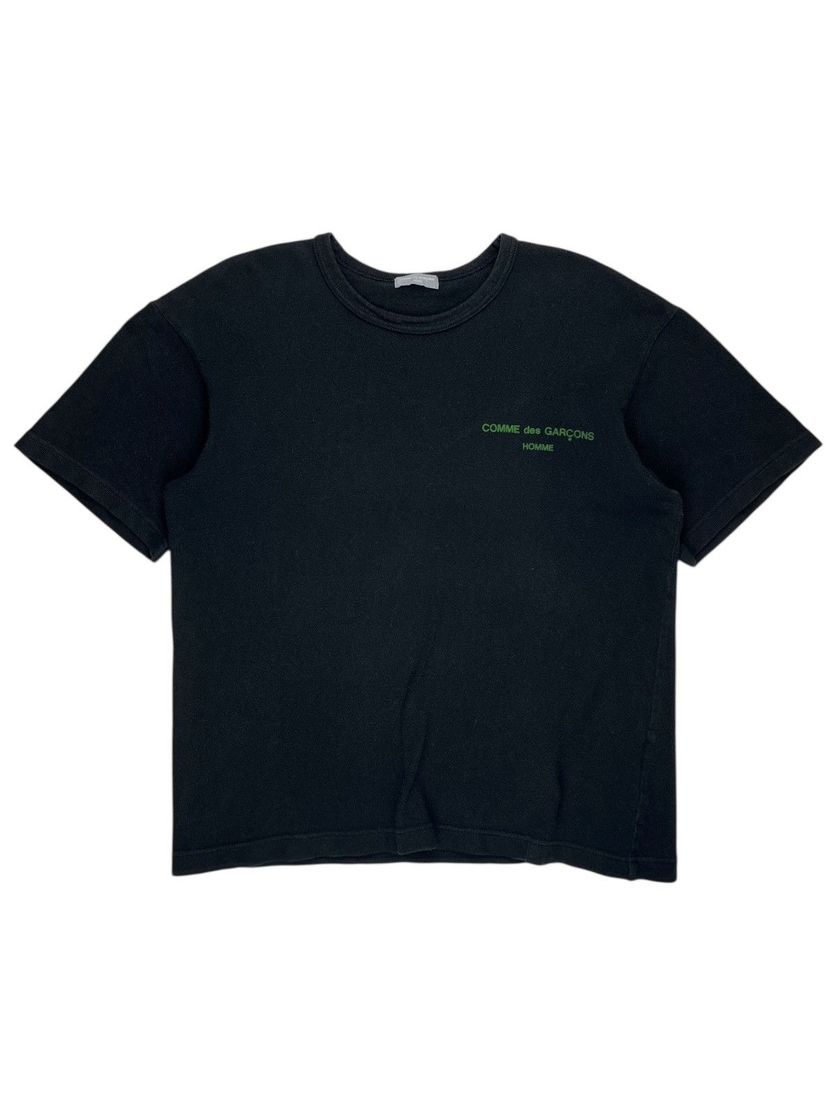 Comme des Garcons SS00 Comme Des Garcons Homme Green Chest Logo Tshirt ...