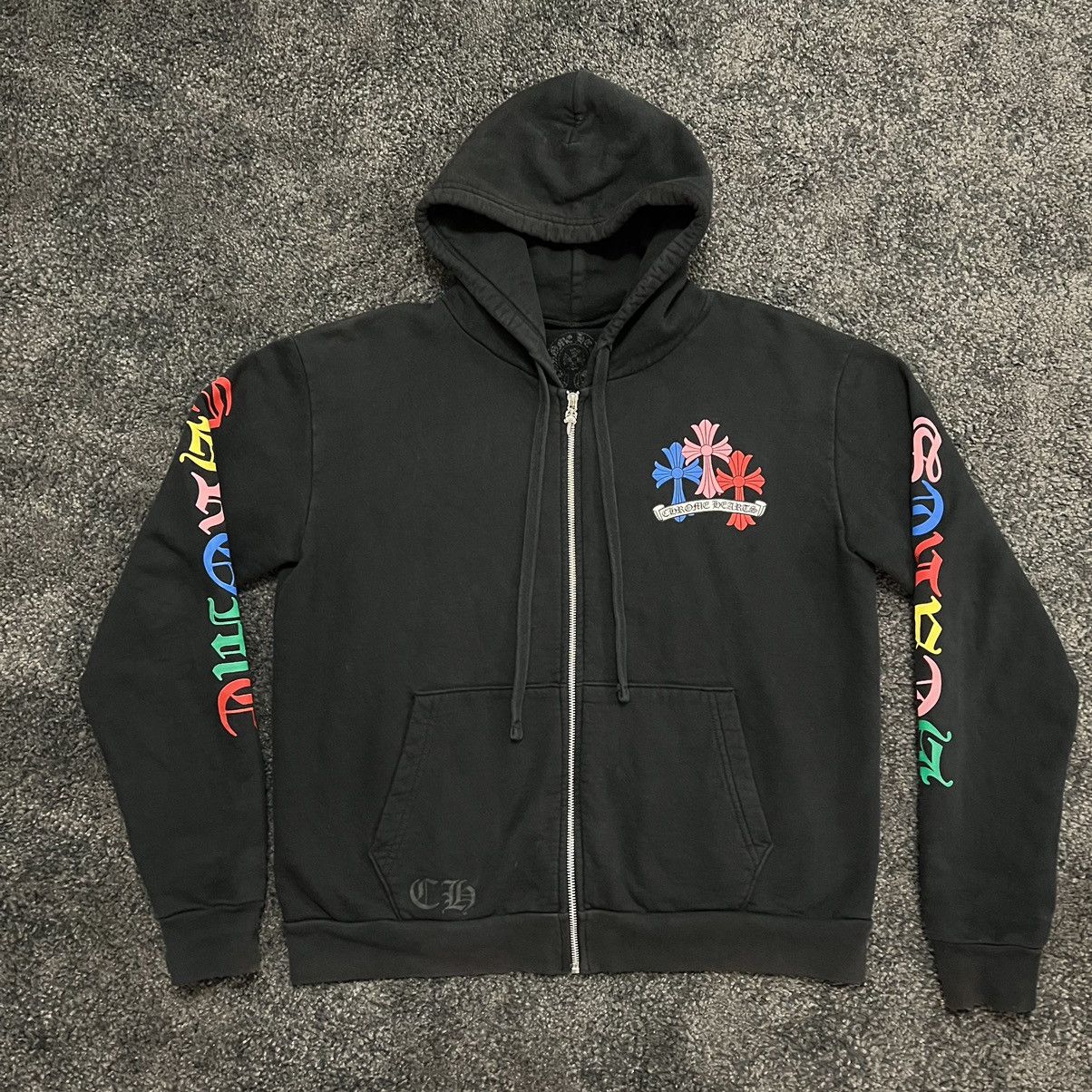 Chrome Hearts Chrome Hearts Multicolor Cross Zip Up Jacket | Grailed