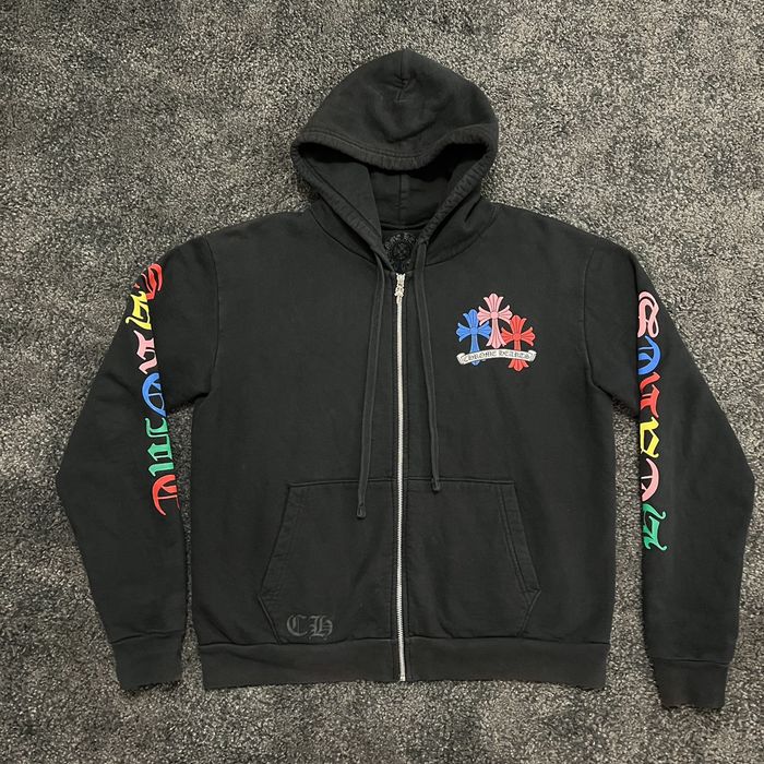 Chrome Hearts Chrome Hearts Multicolor Cross Zip Up Jacket | Grailed