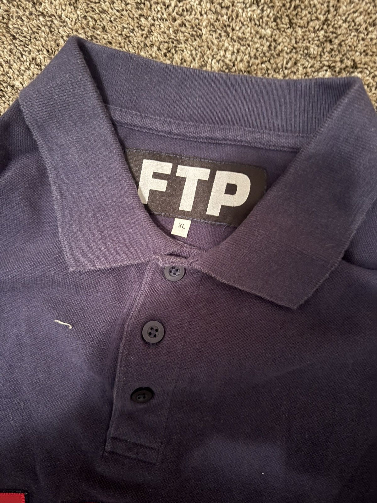 Fuck The Population Ftp applique logo polo | Grailed