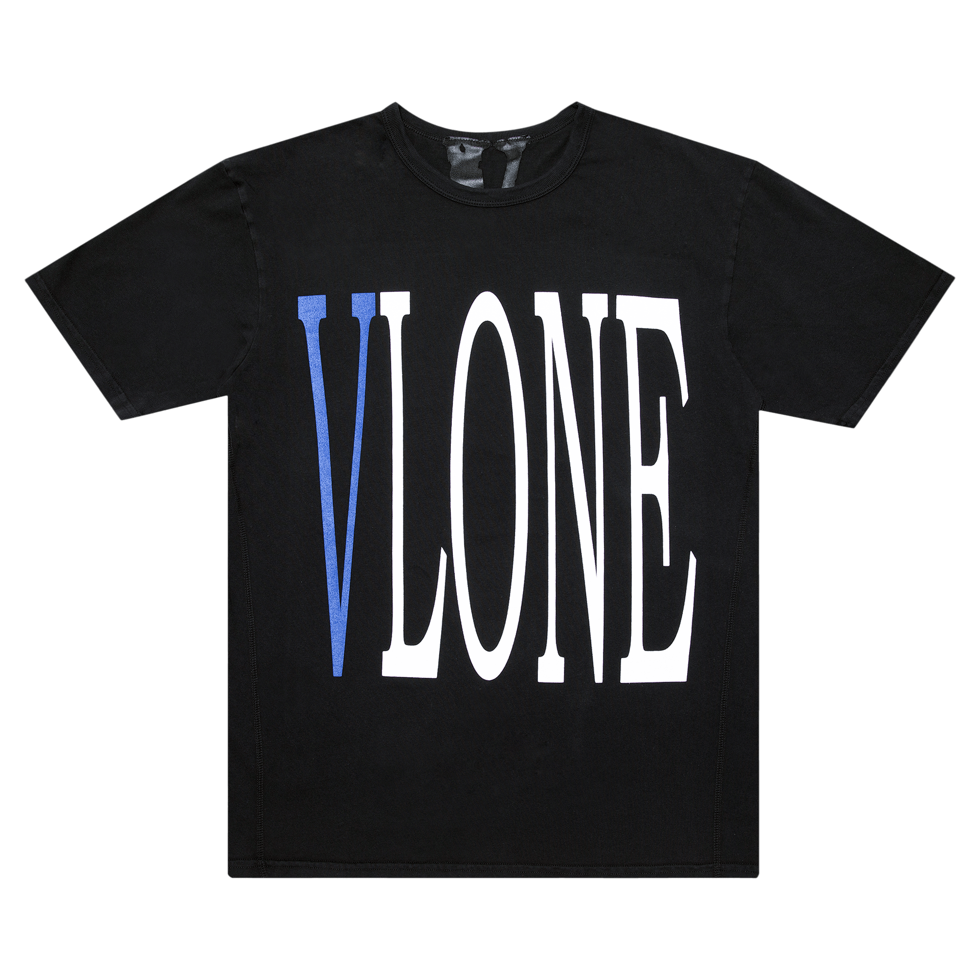 Vlone Vlone Staple T-Shirt Black/Blue | Grailed